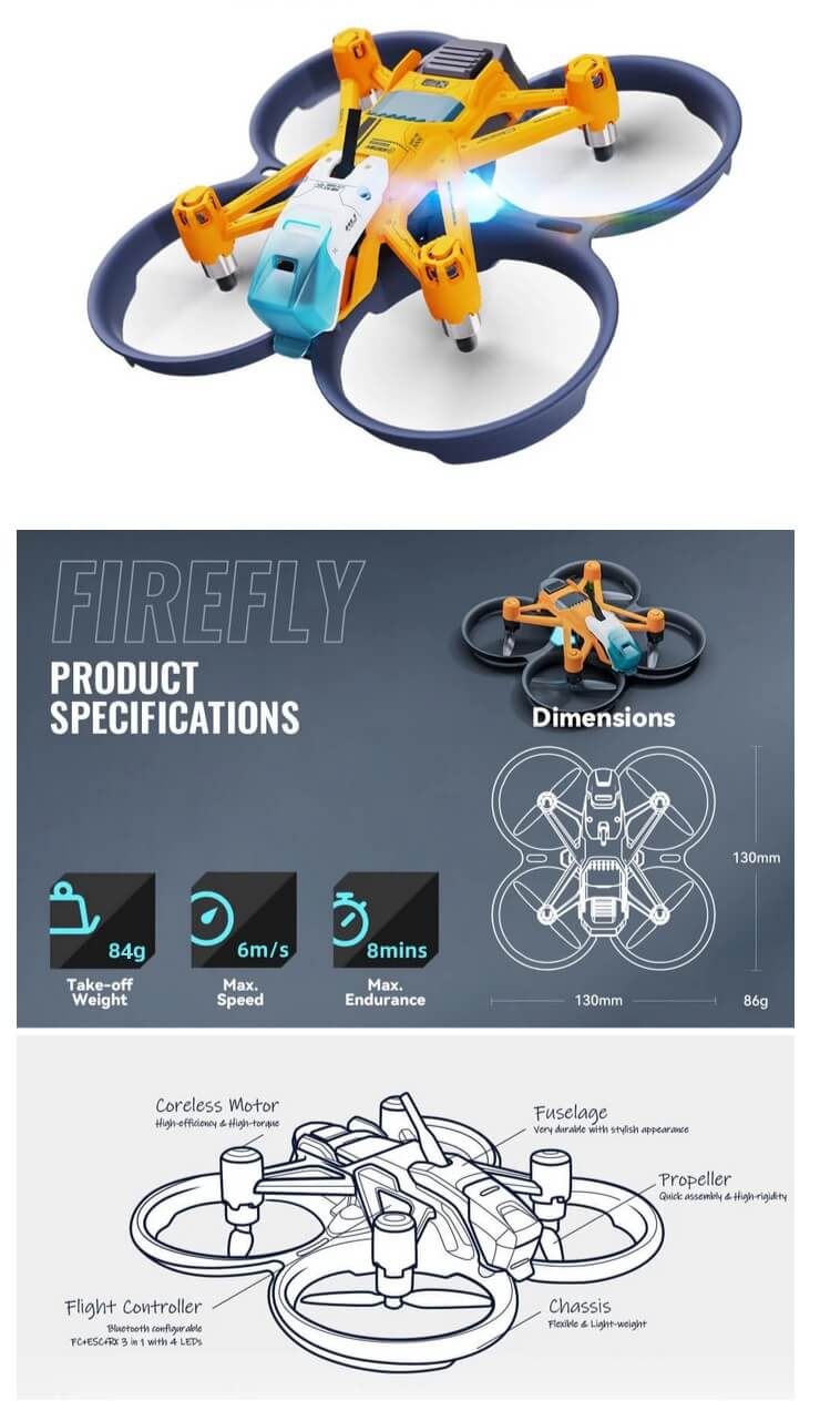 Hisingy FireFly FPV Drone Kit: доступная серия (FPV) RTF комплектов для ...